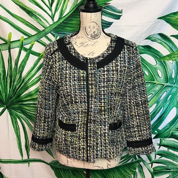 Sandro | Jackets & Coats | Sandro Paris M Spring Preppy Colorful Green ...